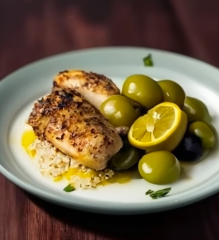 Poulet citron olives au quinoa (à IG bas)